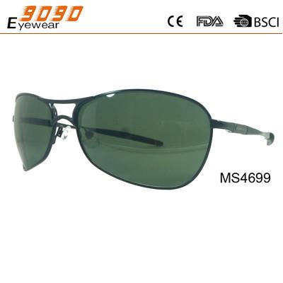 China 2017 fashion metal sunglasses with 100% UV protection lens, suitable for men and women for sale