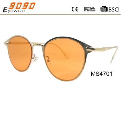 China 2017 hot sale style sunglasses with metal frame ,suitable for men and women for sale