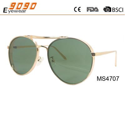 China Classic fashion style sunglasses ,made of metal frame ,suitable for men and women for sale