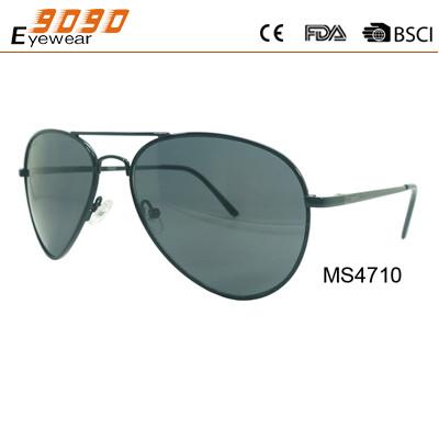 China Men's fashionable sunglasses with metal frame, UV 400 Protection Lens for sale