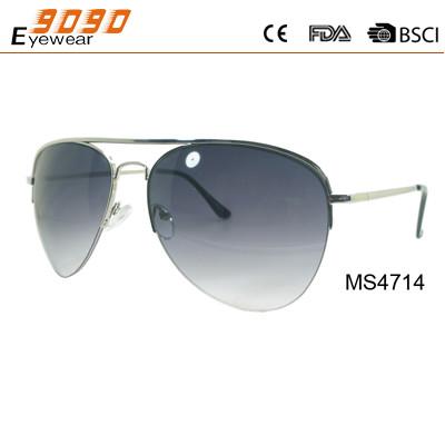 China Sunglasses with metal frame, new fashionable designer style, UV 400 Protection Lens for sale