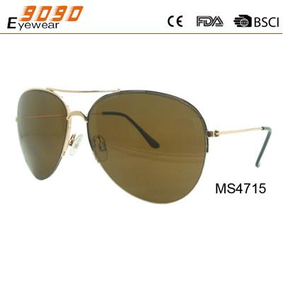 China Classic culling fashion metal sunglasses ,UV 400 Protection Lens,suitable for men and women for sale