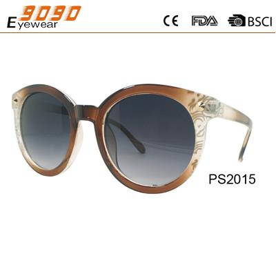 China Classic cluing sunglasses, made of plastic frame , UV 400 protection lens for sale
