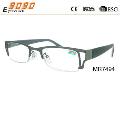 China 2017 new style fanshionable reading glasses with metal frame, Power rang : 1.00 to 4.00D for sale