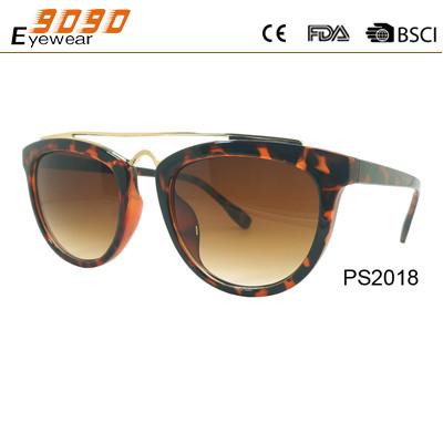 China retro temperament fashionable Unisex plastic sunglasses for men and women, polarized UV 400 lens. for sale