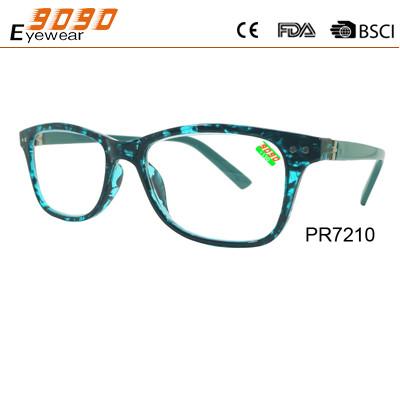 China Fashionable reading glasses,power range +1.0 to +4.00,made of plasticv for sale