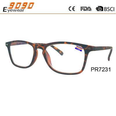 China Hot sale style reading glasses with plastic  frame ,suitable for women and men for sale