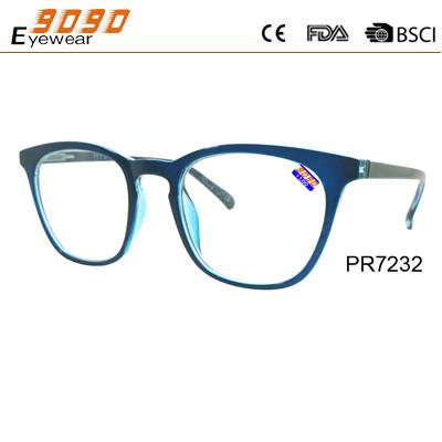 China Lady fashionable reading glasses, made of plastic, Power rang : 1.00 to 4.00D for sale