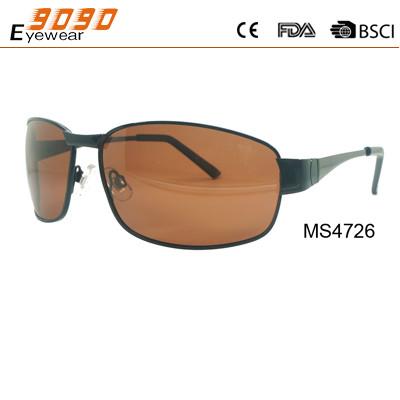 China 2017 new fashion sunglasses with metal frame ,suitable for men for sale