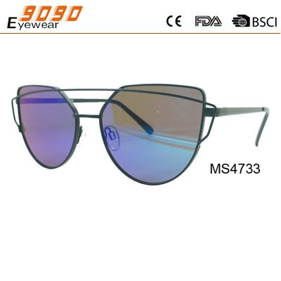 China Sunglasses with metal frame, new fashionable designer style, UV 400 Protection Lens for sale