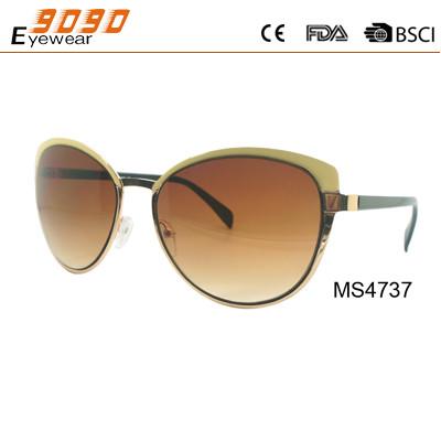 China Retro fashionable sunglasses ,made of metal frame ,suitable for men and women for sale