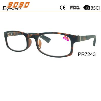 China 2017 new design reading glasses ,made of PC frame,suitable for women and men for sale