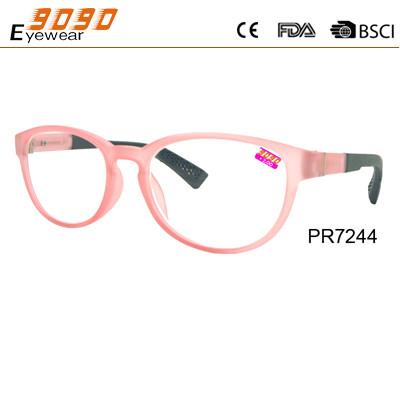 China Fashionable reading glasses,power range +1.0 to +4.00,made of plastic frame for sale