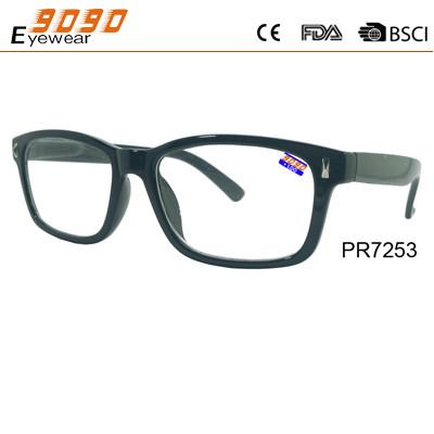 China Classic culling reading glasses with plastic frame ,suitable for men for sale