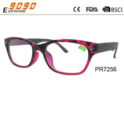 China Hot sale style reading glasses with plastic blue frame ,suitable for women for sale