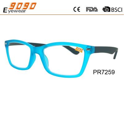 China Hot sale style reading glasses with plastic frame ,suitable for women and men for sale