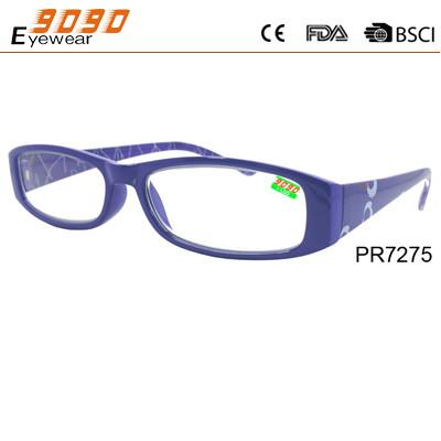 China Unisex fashionable reading glasses, made of plastic, Power rang : 1.00 to 4.00D for sale