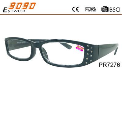 China Hot sale style reading glasses with plastic blue frame ,suitable for women and men for sale