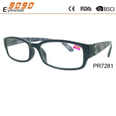 China Hot sale style reading glasses with plastic frame ,suitable for women and men for sale
