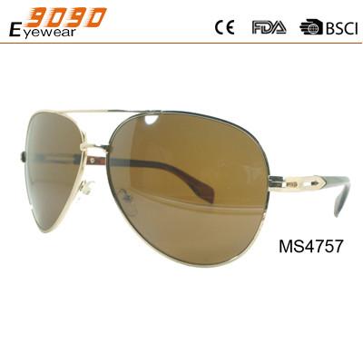 China Retro fashionable sunglasses ,made of metal frame ,suitable for men and women for sale