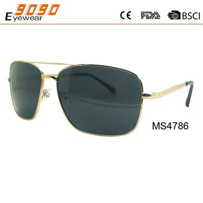 China Sunglasses with metal frame, new fashionable designer style, UV 400 Protection Lens for sale