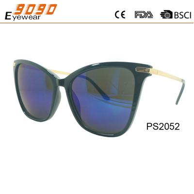 China Newest Style 2017 plastic Fashionable Sunglasses ,UV 400 Protection Lens for sale