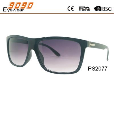 China 2017 hot sale style unisex Sunglasses with Plastic Frame, UV 400 Protection Lens, for sale
