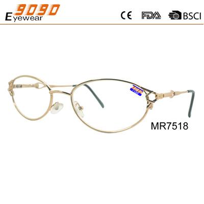 China 2018 vidrios de lectura fanshionable del nuevo estilo con el marco metálico, poder sonaron: 1,00 a 4.00D en venta