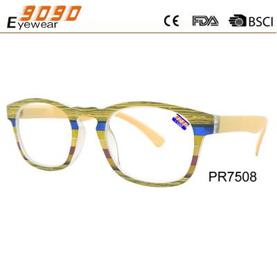 China Nueva llegada y venta caliente de los vidrios de lectura plásticos con las lentes del color, convenientes para las mujeres en venta