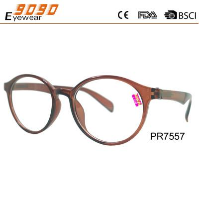 China Los vidrios de lectura de moda unisex, hechos del plástico, poder sonaron: 1,00 a 4.00D en venta