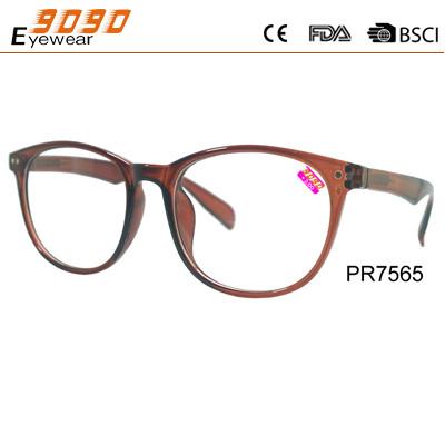 China Estilo de la venta de los vidrios de lectura con el marco plástico con la bisagra de la primavera, convenientes calientes para las mujeres y los hombres en venta