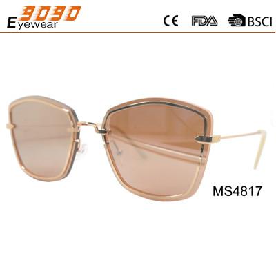 China Gafas de sol de moda grandes del metal del estilo los 2018 más nuevos con la lente ULTRAVIOLETA de 400 protecciones en venta
