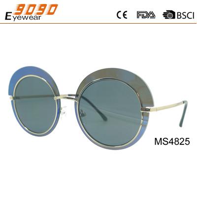 China 2018 gafas de sol redondas del metal de la moda con la lente ULTRAVIOLETA de la protección del 100%, convenientes para los hombres y las mujeres en venta