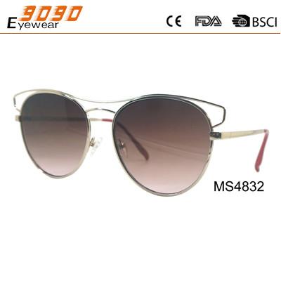 China gafas de sol unisex con el marco metálico redondo, nuevo estilo de diseñador de moda, lente UV400 en venta