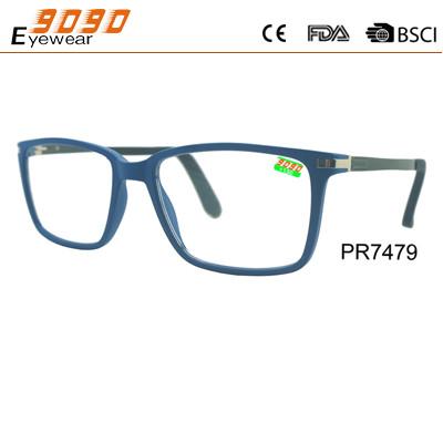 China Vidrios de lectura de moda con el templo de aluminio, rango de potencia +1,0 a +4,00, hecho de bastidor plástico en venta