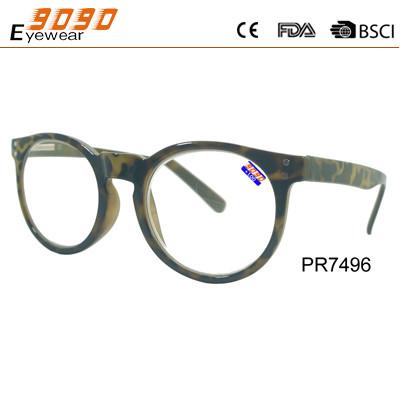 China Vidrios de lectura del estilo de la venta con el marco azul plástico, conveniente calientes para las mujeres y los hombres en venta