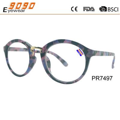 China Los vidrios de lectura redondos de moda de la señora, hechos del plástico, poder sonaron: 1,00 a 4.00D en venta