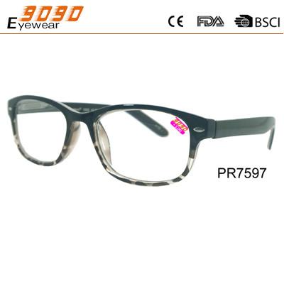 China Nueva llegada y venta caliente de los vidrios plásticos del espectáculo de la lectura, piezas de metal plateado, bisagra de la primavera en venta