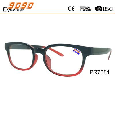 China Los vidrios de lectura de moda de la señora, hechos del plástico, bisagra plástica, poder sonaron: 1,00 a 4.00D en venta