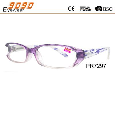 China Vidrios de lectura calientes del estilo de la venta con el marco plástico, bisagra de la primavera, conveniente para las mujeres en venta
