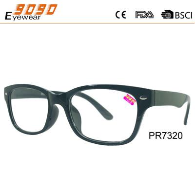 China Vidrios de lectura de moda, hechos de bastidor plástico con la bisagra plástica, piezas de metal de la astilla en venta