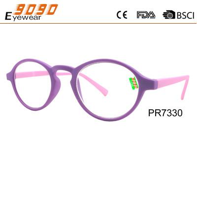China bisagra redonda de la primavera de 2018 del nuevo diseño vidrios de lectura, hecha del bastidor de goma, conveniente para los hombres y las mujeres en venta