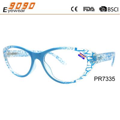 China Vidrios de lectura de moda, hechos de bastidor plástico con la bisagra plástica, del suitabl para los hombres y de las mujeres en venta