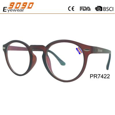 China Vidrios de lectura de Matt con PCframe, piezas de metal plateado plásticas de la bisagra, convenientes para las mujeres en venta