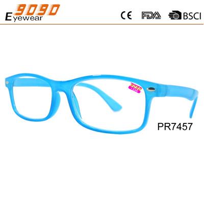 China Vidrios coloridos del readig del rectángulo con el marco de la PC, bisagra plástica, conveniente para las mujeres en venta