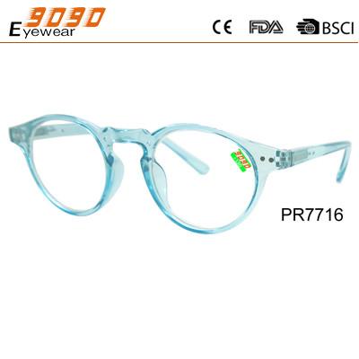 China 2018 nuevos vidrios de lectura del diseño, hechos del plástico, metal los pernos de plata, convenientes para las mujeres y los hombres en venta