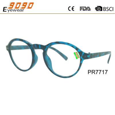 China Vidrios de lectura de moda ovales hechos del plástico, de los pernos de metal plateado, de convenientes para los hombres y las mujeres en venta