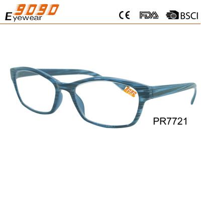 China Vidrios de lectura del estilo de la venta con la bisagra plástica, conveniente calientes para los hombres y mujeres, modelo en el marco y templo en venta