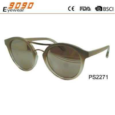 China 2018 gafas de sol calientes del estilo de la venta con dos la barra superior, lente ULTRAVIOLETA de 400 protecciones en venta