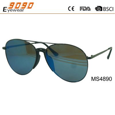 China 2018 gafas de sol experimentales del metal de la moda con la lente ULTRAVIOLETA de la protección del 100%, convenientes para los hombres y las mujeres en venta